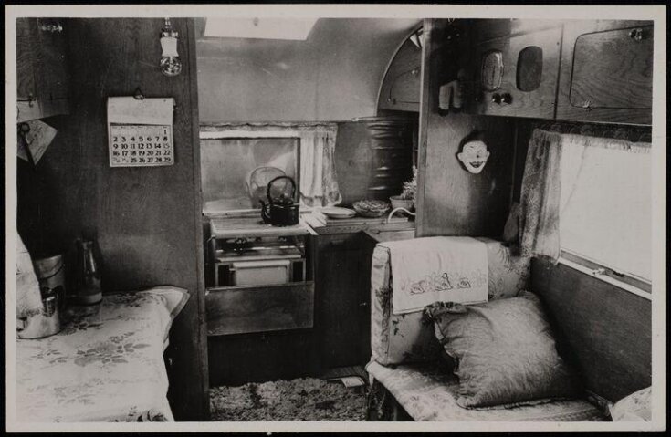 interior of a circus members living space | Hinde, John Wilfrid | V&A ...