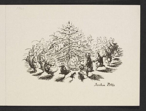 Christmas Card | Beatrix Potter | V&A Explore The Collections