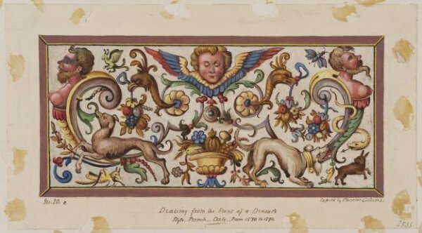 Decoration on the front of a drawer | Florence Collins | V&A Explore ...