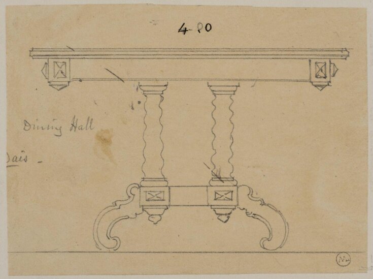 Designs for furniture for Kneller Hall, London | James Crabb | V&A ...