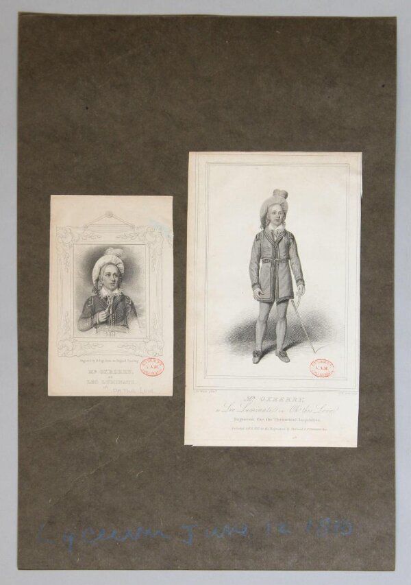 Mr. Oxberry, as Leo Luminati | Cook, H.R. | De Wilde, Samuel | Page, R ...
