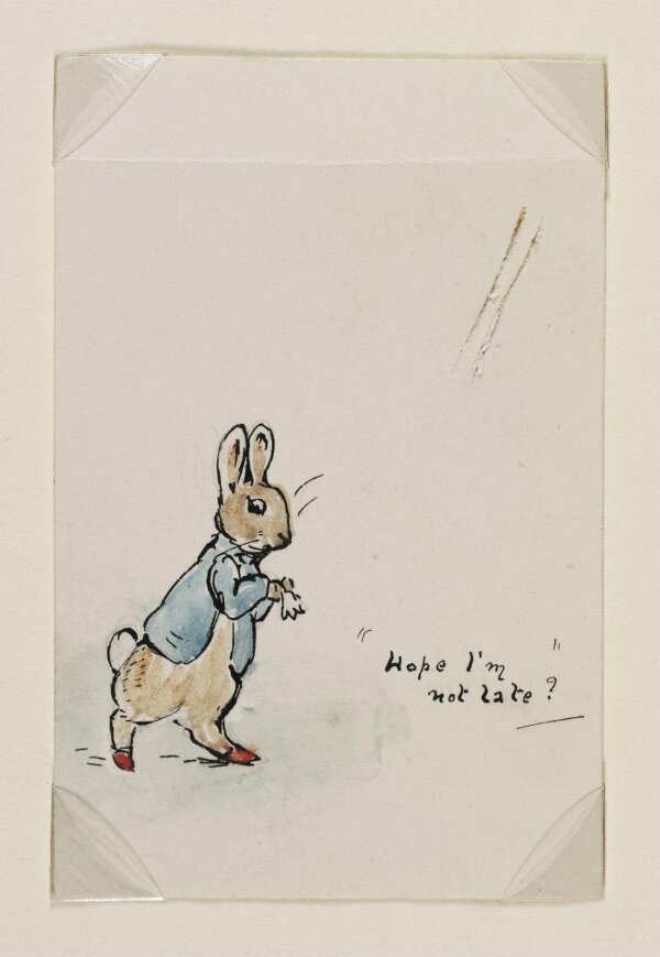 Peter Rabbit place card | Beatrix Potter | V&A Explore The Collections