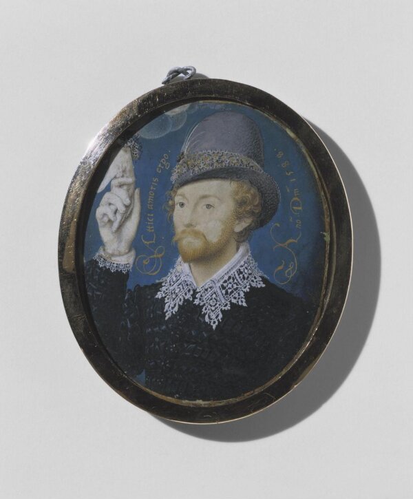 Unknown Man Clasping a Hand from a Cloud | Hilliard, Nicholas | V&A ...