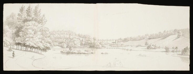Gardens at Stourhead from ye Pantheon | Bampfylde, Coplestone Warre | V ...