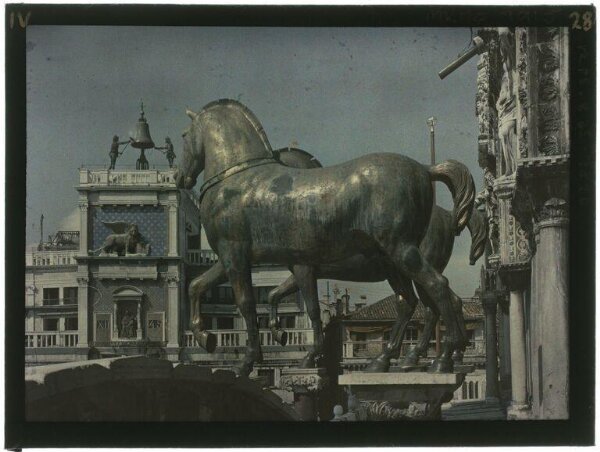 Venice: The bronze horses over the portral of San Marco | Paneth, F.A ...