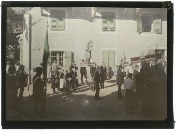 Seis (in the Dolomites): A church procession | Paneth, Friedrich Adolf ...