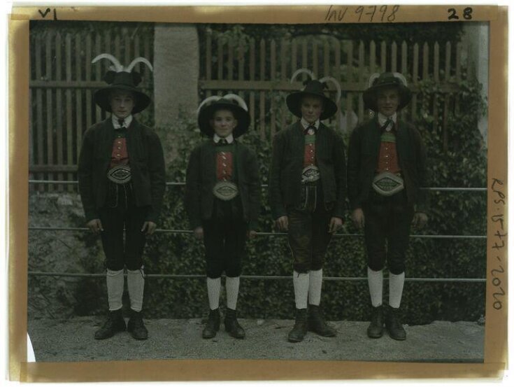 Young boy in Tyrolean costume | Paneth, Friedrich Adolf | V&A Explore ...