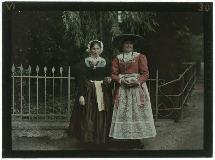 Two women in Tyrolean costume | Paneth, F.A. | V&A Explore The Collections