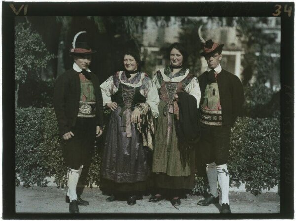 Group in Tyrolean costume | Paneth, F.A. | V&A Explore The Collections
