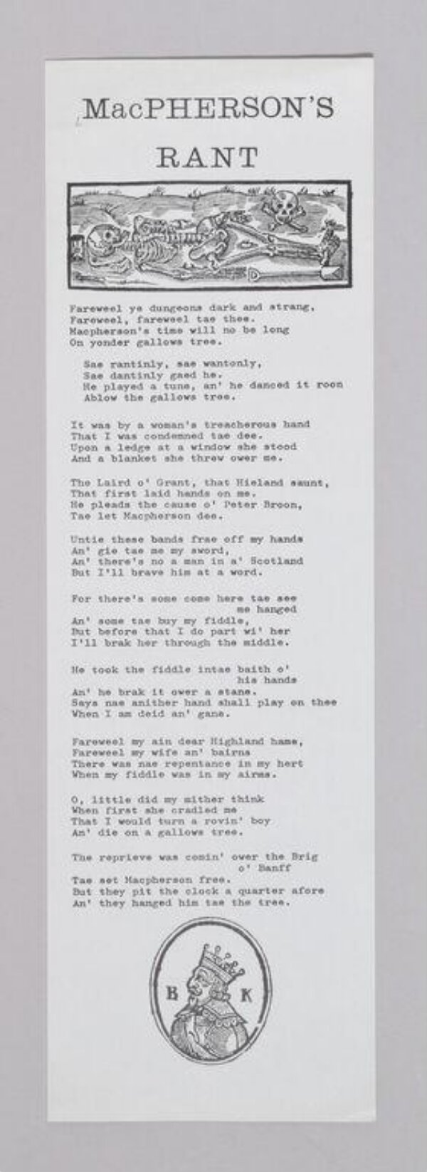 MacPherson's rant | V&A Explore The Collections