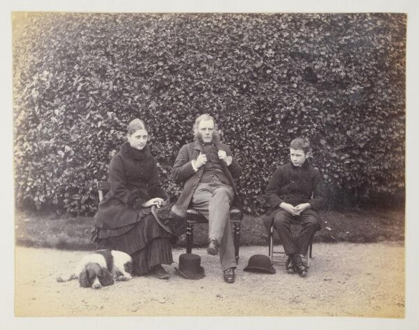 Photograph of Rupert, Beatrix and Bertram Potter and their dog, Spot ...