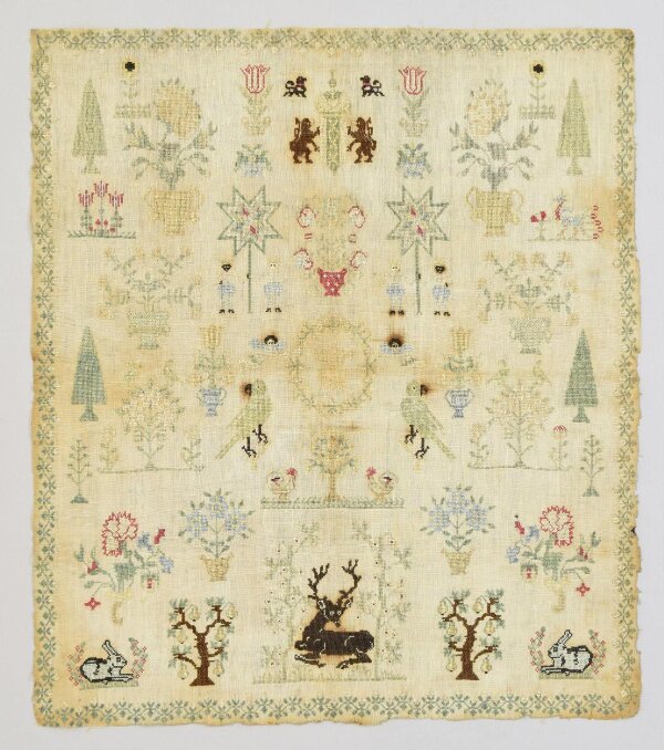 Embroidered Linen Sampler | Unknown | V&A Explore The Collections