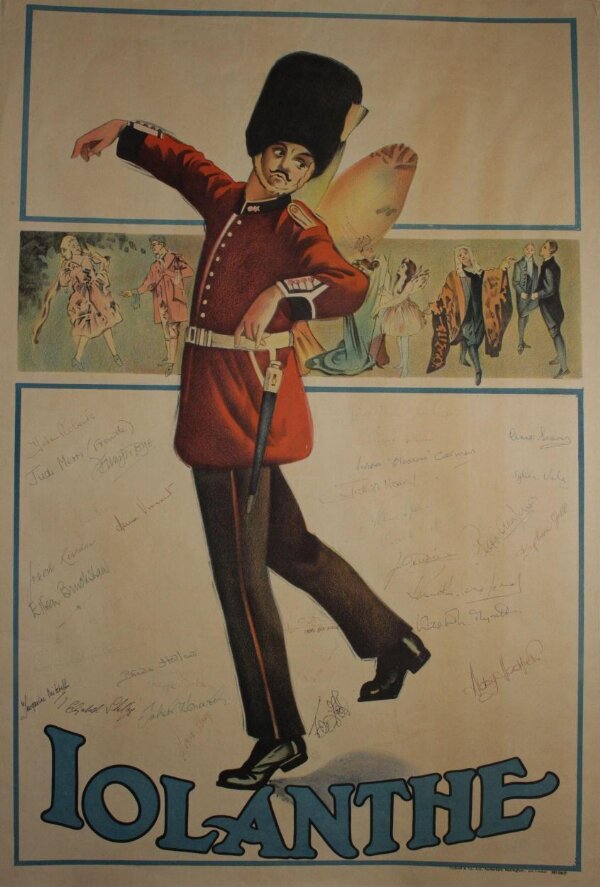 Signed poster advertising Iolanthe | V&A Explore The Collections