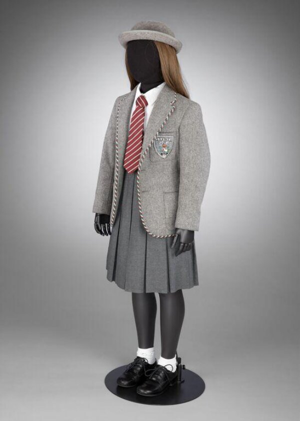 Winter school uniform designed by Rob Howell for Matilda in Matilda the ...