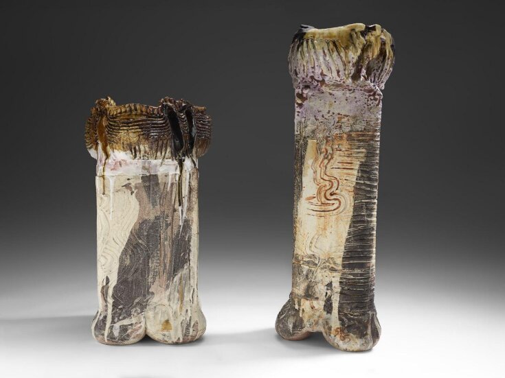 Short vase on feet | Simon Carroll | | V&A Explore The Collections