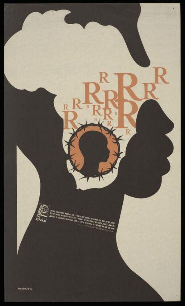 South Africa Solidarity OSPAAAL poster | Mederos | V&A Explore The ...
