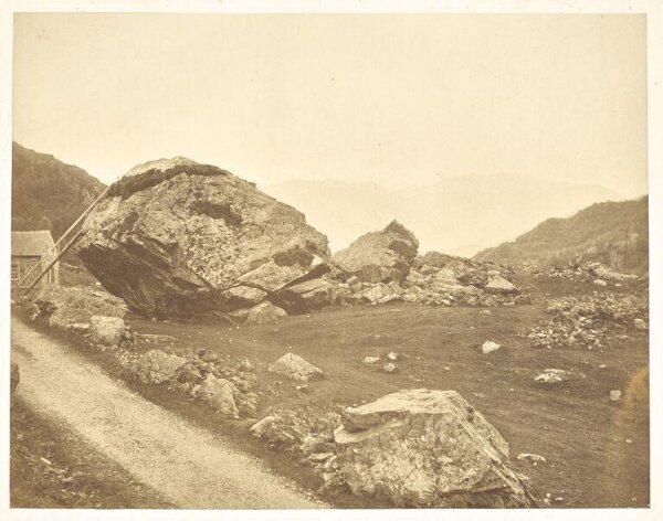 The Bowder Stone, Borrowdale | Roger Fenton | V&A Explore The Collections