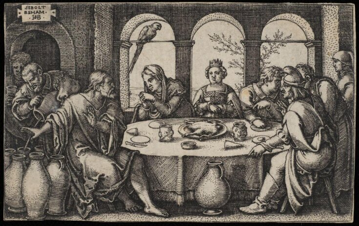 The Miracle at Cana | Beham, Sebald | V&A Explore The Collections