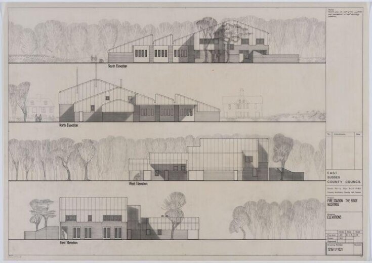 Architectural drawing of The Ridge Fire Station | Catherine (Kate ...
