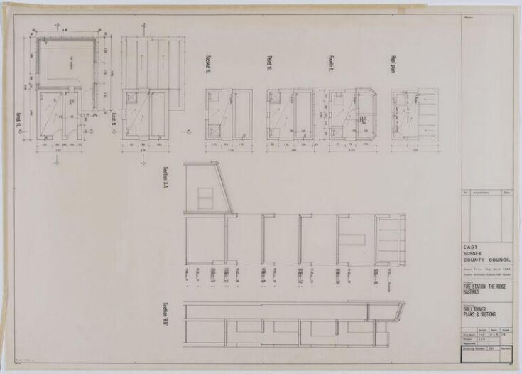 Architectural drawing of The Ridge Fire Station | Catherine (Kate ...