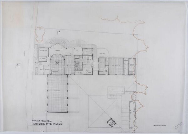 Architectural drawing of Rushmoor Fire Station | Catherine (Kate ...