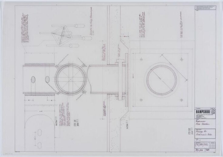 Architectural drawing of Rushmoor Fire Station | Catherine (Kate ...