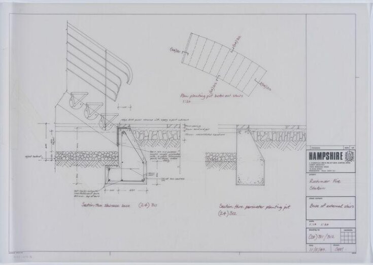 Architectural drawing of Rushmoor Fire Station | Catherine (Kate ...