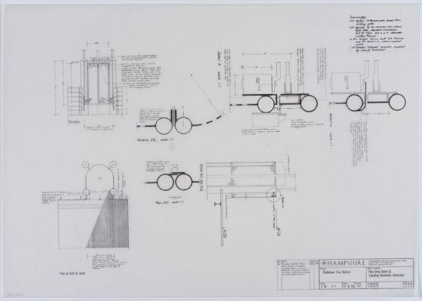 Architectural drawing of Rushmoor Fire Station | Catherine (Kate ...