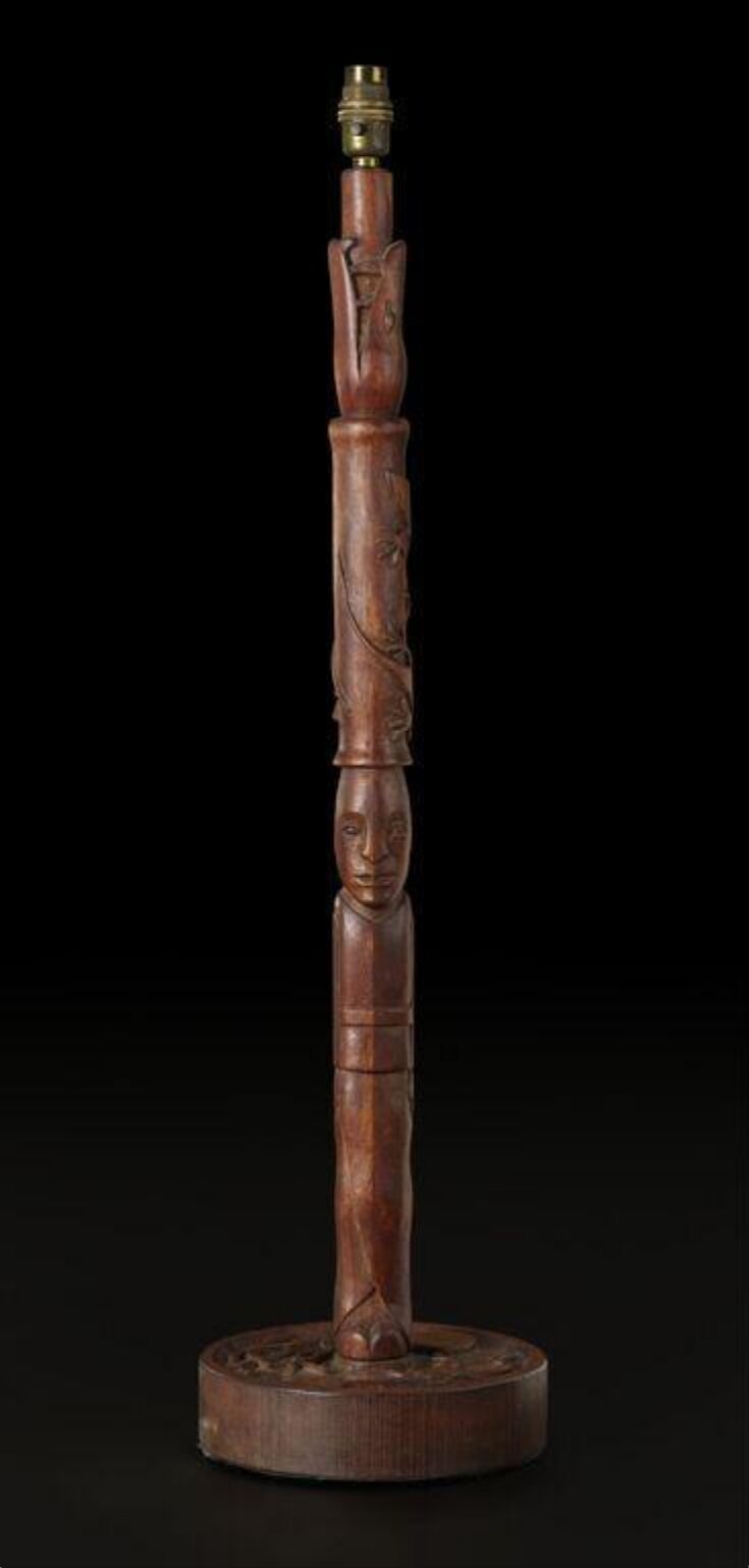 Carved mahogany lampstand | Moody, Ronald Clive | V&A Explore The ...