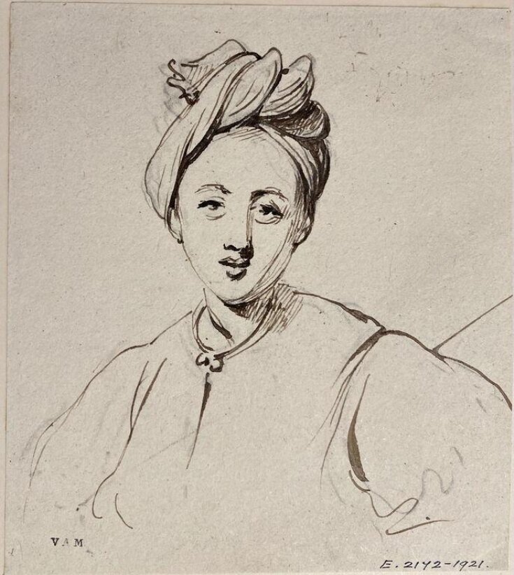 A turbaned Chinese figure | George Chinnery | V&A Explore The Collections