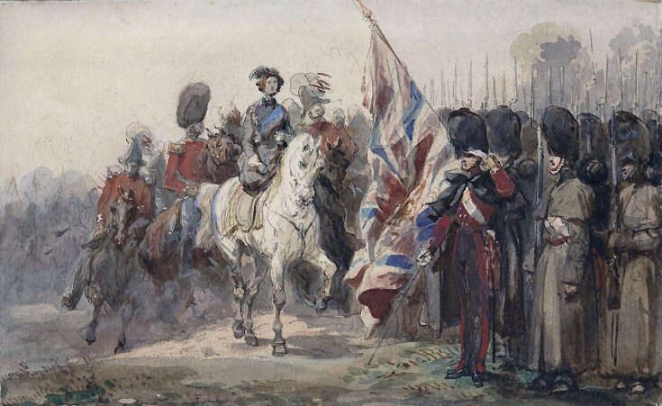 Queen Victoria at a review in Cobham | Lami | V&A Explore The Collections