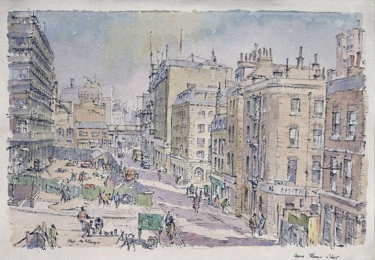 Upper Thames Street: building work in progress | Hugh McKenzie | V&A ...