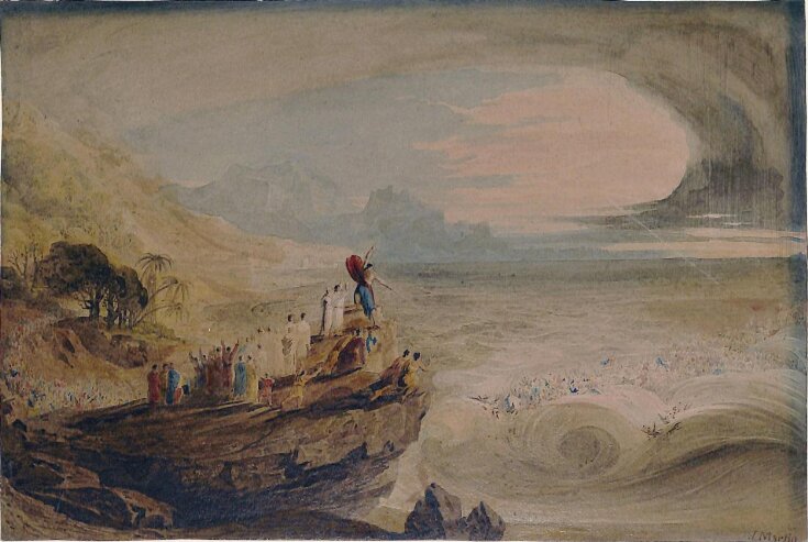 The destruction of the Egyptians in the Red Sea | John Martin | V&A ...
