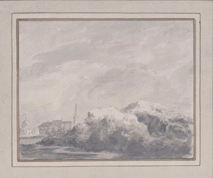 Rocks with distant village | Robert Price | V&A Explore The Collections