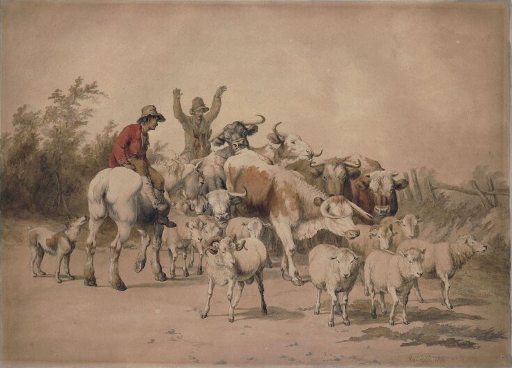 Herdsman with Cattle | Hills | V&A Explore The Collections