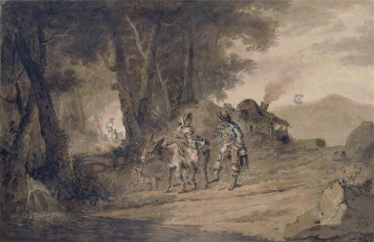 Peasants and Donkey | William Williams | V&A Explore The Collections
