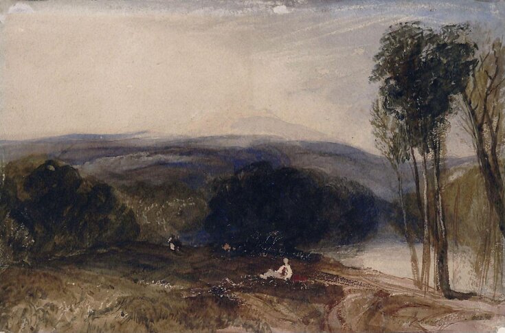 Landscape with river and mountain | Fielding, Anthony Vandyke Copley ...