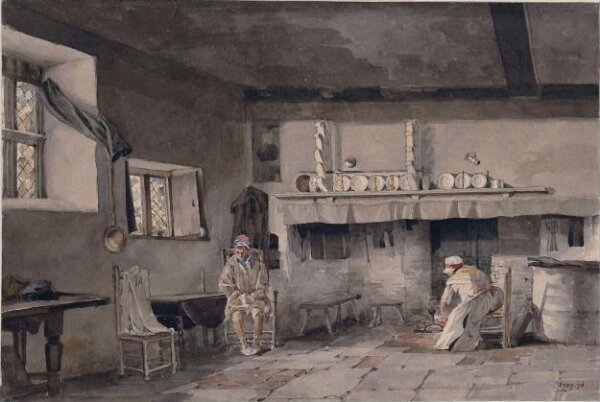 Interior of a Cottage | George Pyne | V&A Explore The Collections