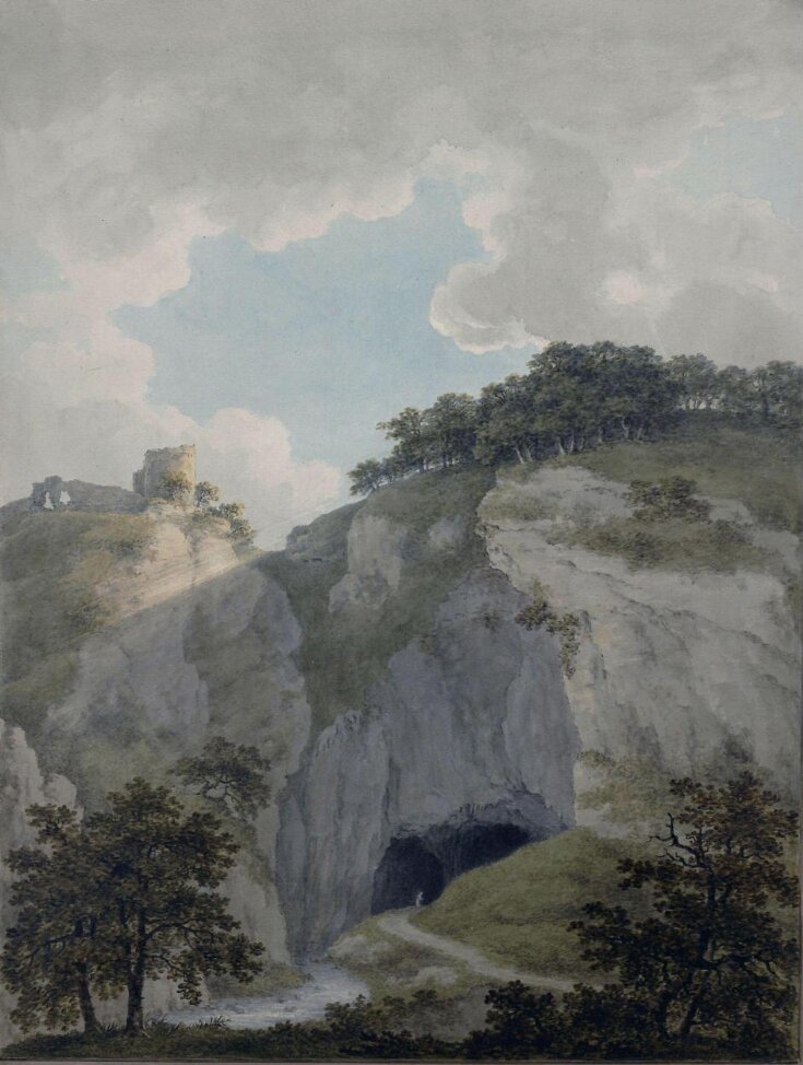 View of the Castle and Cavern at Castleton, Derbyshire | Lister ...