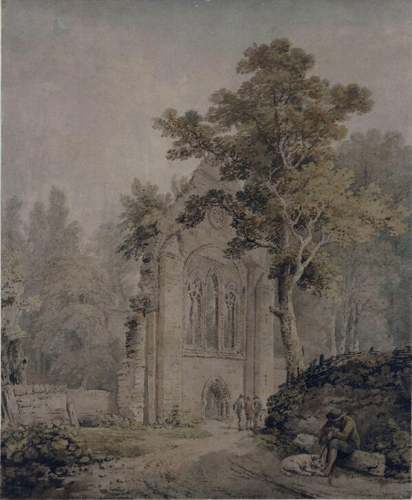 Doorway of a ruined abbey | Powell, Joseph | V&A Explore The Collections
