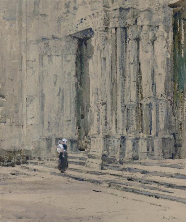 West Front, Chartres Cathedral | Pittar, J.F. Barry | V&A Explore The ...