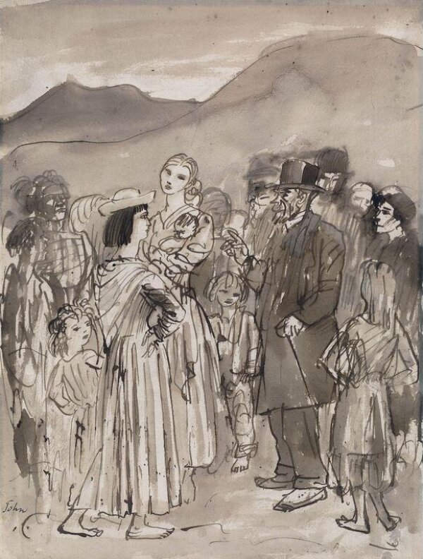 Mission to the Gypsies | John, Augustus RA | V&A Explore The Collections