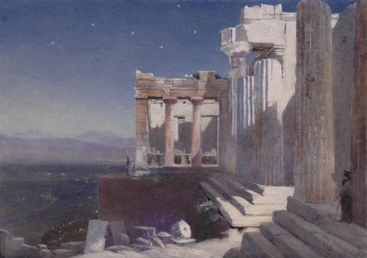The Propylaea on the Acropolis - Moonlight | Newton | V&A Explore The ...