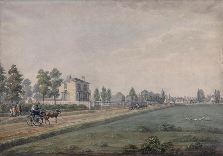 Mitcham Common, Surrey, shewing the road running along the west side ...