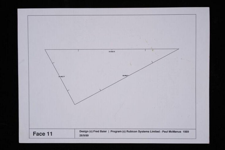 'Prism' chair design computer generated print out | McManus, Paul ...