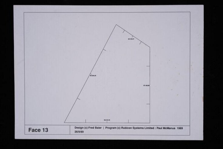 'Prism' chair design computer generated print out | McManus, Paul ...