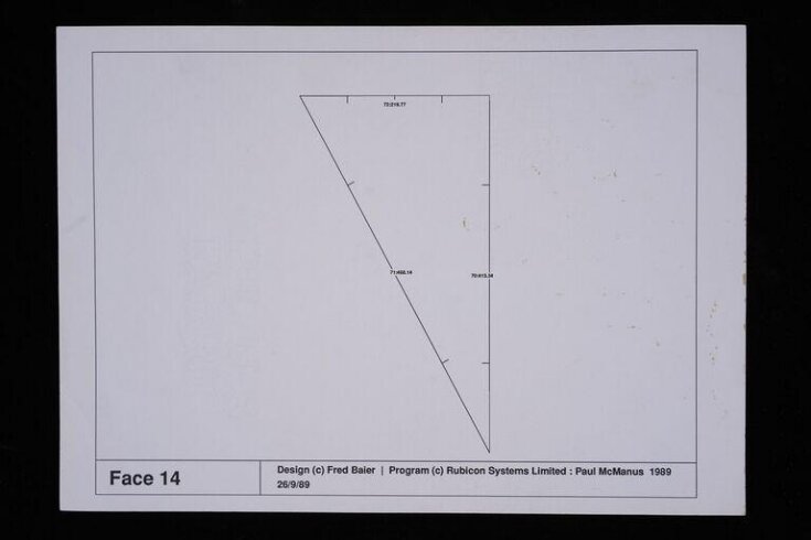 'Prism' chair design computer generated print out | McManus, Paul ...