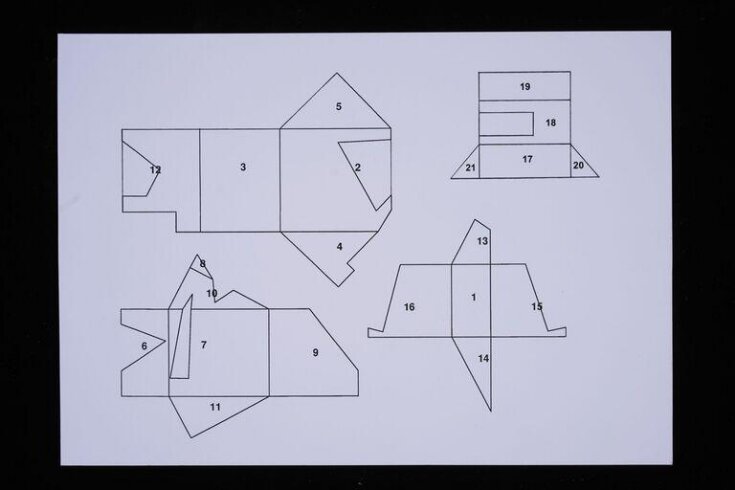 'Prism' chair design computer generated print out | McManus, Paul ...