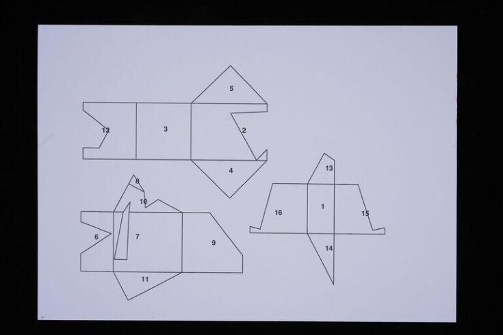 'Prism' chair design computer generated print out | McManus, Paul ...