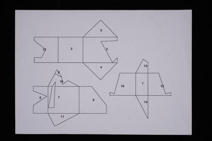 'Prism' chair design computer generated print out | McManus, Paul ...
